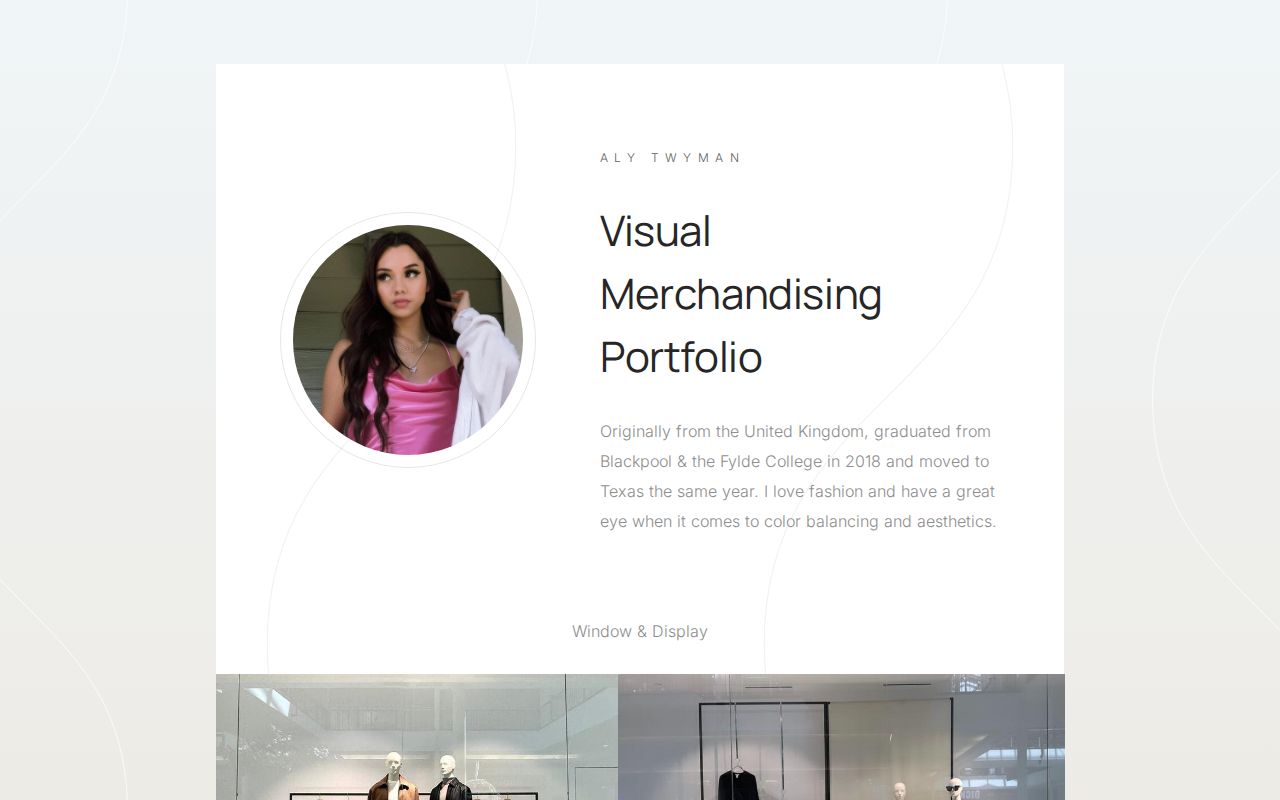 Aly Twyman's VM Portfolio